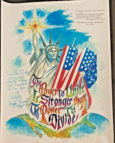 Joseph Musso "The Statue Of Liberty" Signed Print Plus Bio - Very Rare ...