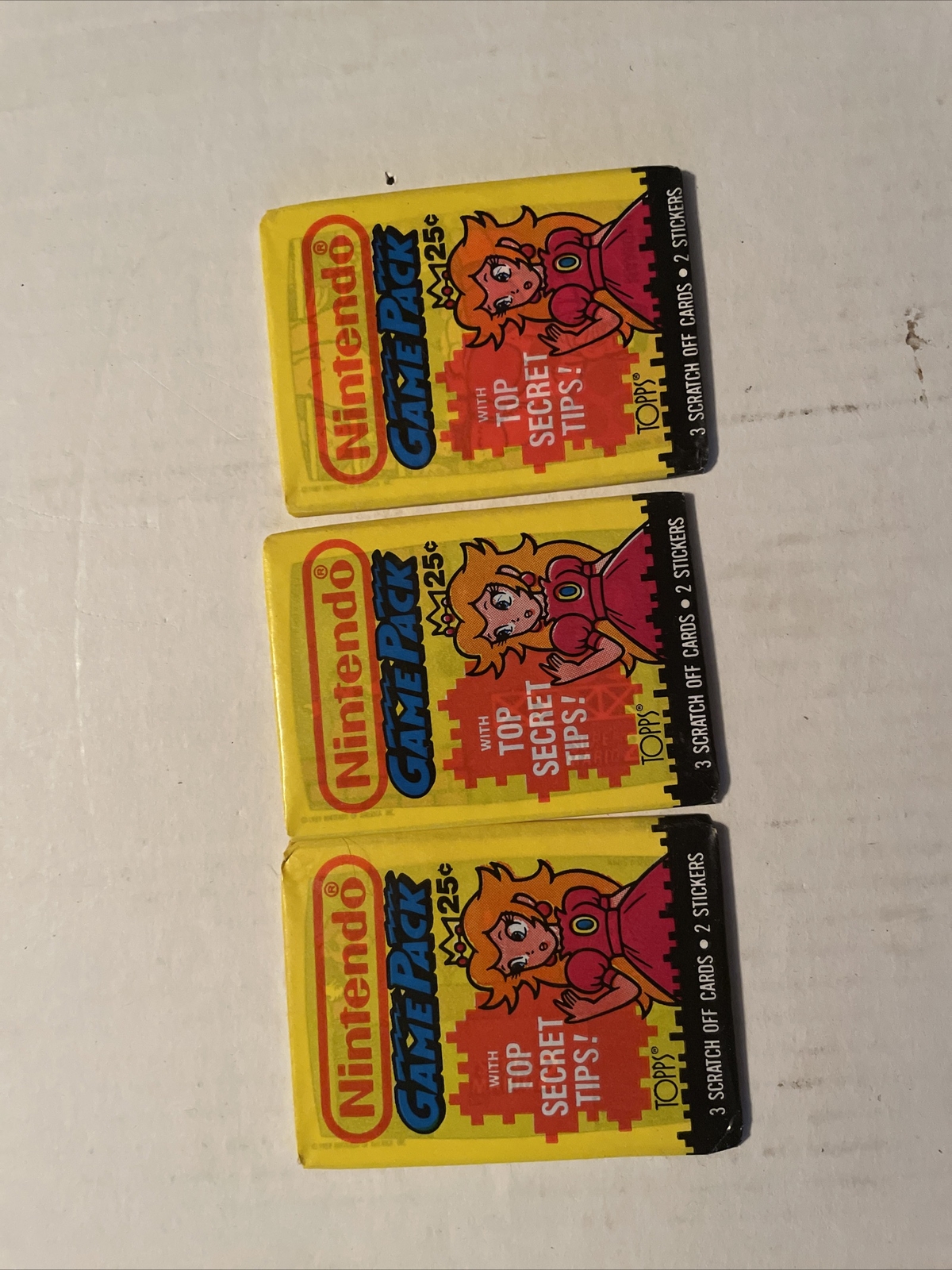 3 X 1989 Topps Nintendo Gamepack Factory Sealed Trading Card Pack with ...
