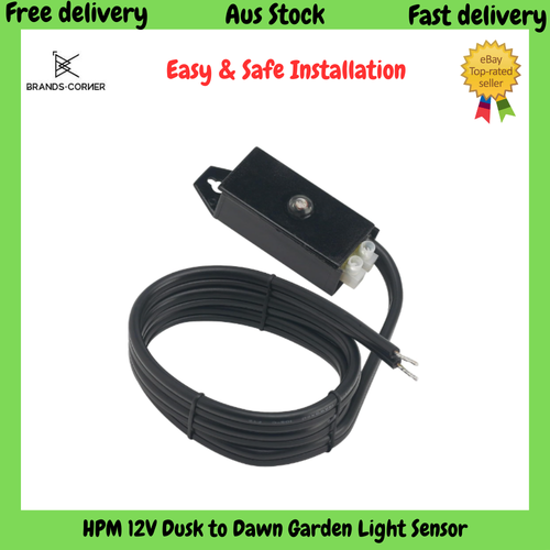 Hpm Dgls150 Dusk To Dawn Garden Light Sensor 12V | Black | FREE ...