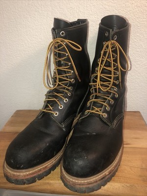 RED WING 2218 Steel Toe Black Logger Boots / Work Boots Men’s 12 D | eBay