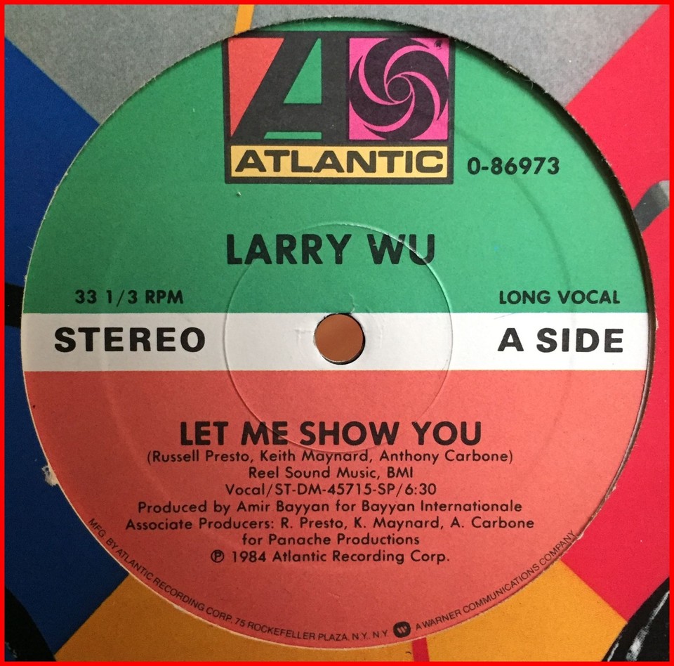 MODERN BOOGIE FUNK 12" Larry Wu-let me show you ATLANTIC - MEGA RARE OG ...