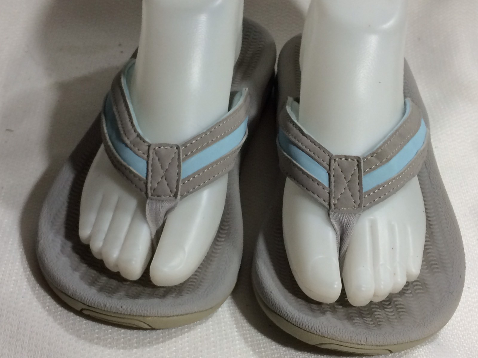 Eddie Bauer Flip Flops Thong Sandals Blue Gray Slides Womens 6 Med ...