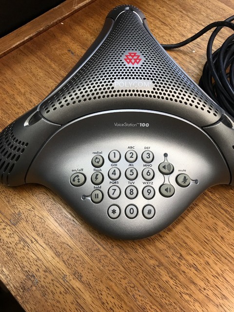 Polycom VoiceStation 100 Audio Conference Phone Handsfree Speakerphone ...