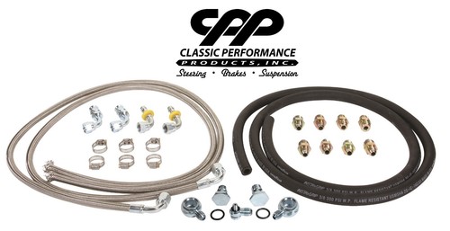 STEERING HOSE KIT WITH BANJO FITTINGS BRAIDED STAINLESS HYDROBOOST ...