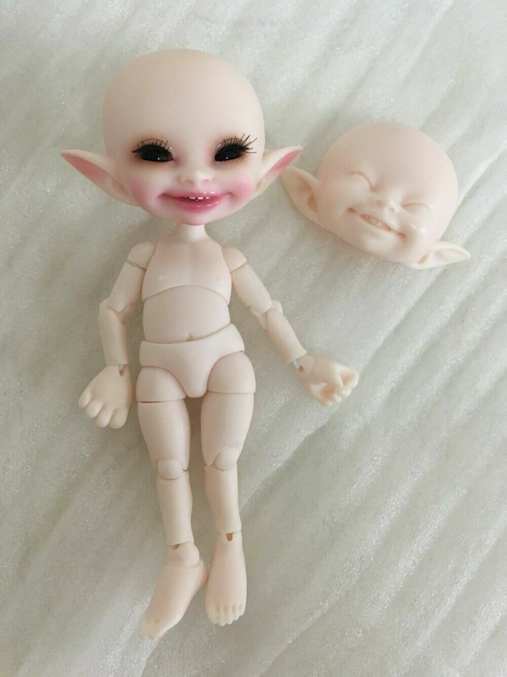 1/12 Bjd Realpuki Soso Cute Bjd Long Elf Ears with Free Makeup Eyes ...