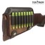 Tourbon Rifle Shooting Cheek Rest Riser Ammo Holder PU Leather .22LR/30 ...