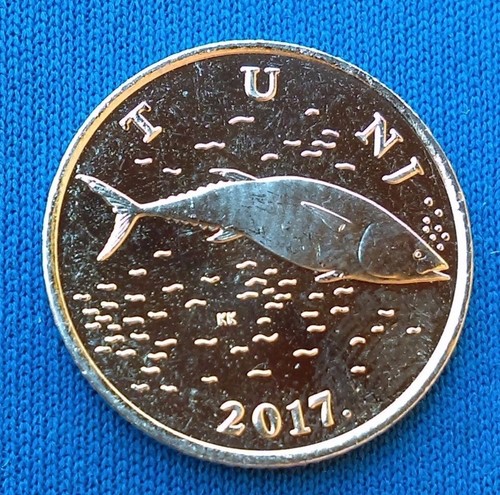 2 Kune 2017, Croatian coin, Croatian text -TUNJ, Copper nickel zinc ...