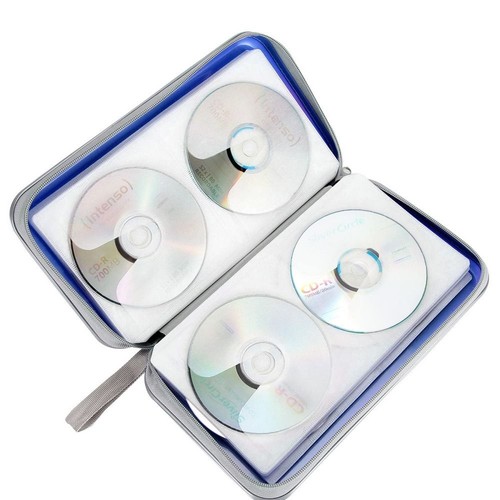 80 Capacity CD Case Holder Storage CD Case Wallet DVD Case CD/DVD Album ...