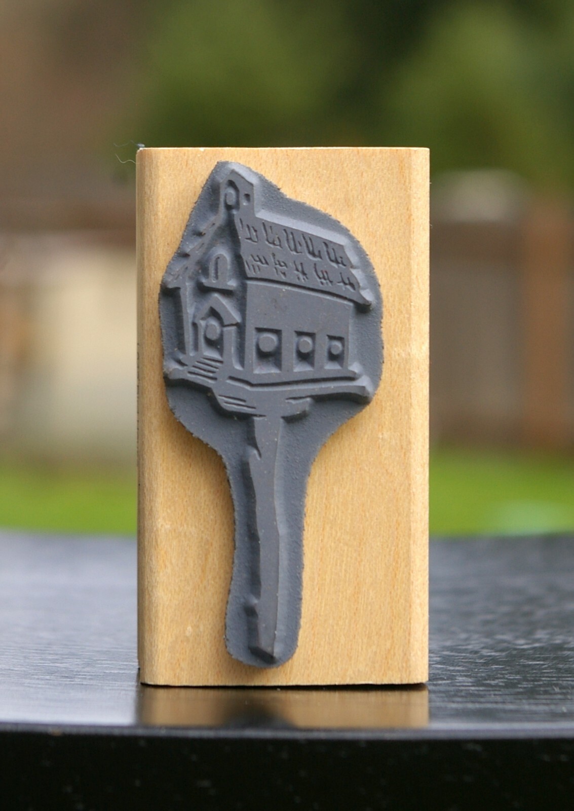 Bird House 2 1/2" Wood Mounted Rubber Stamp 1994 by Stampendous # L042 ...