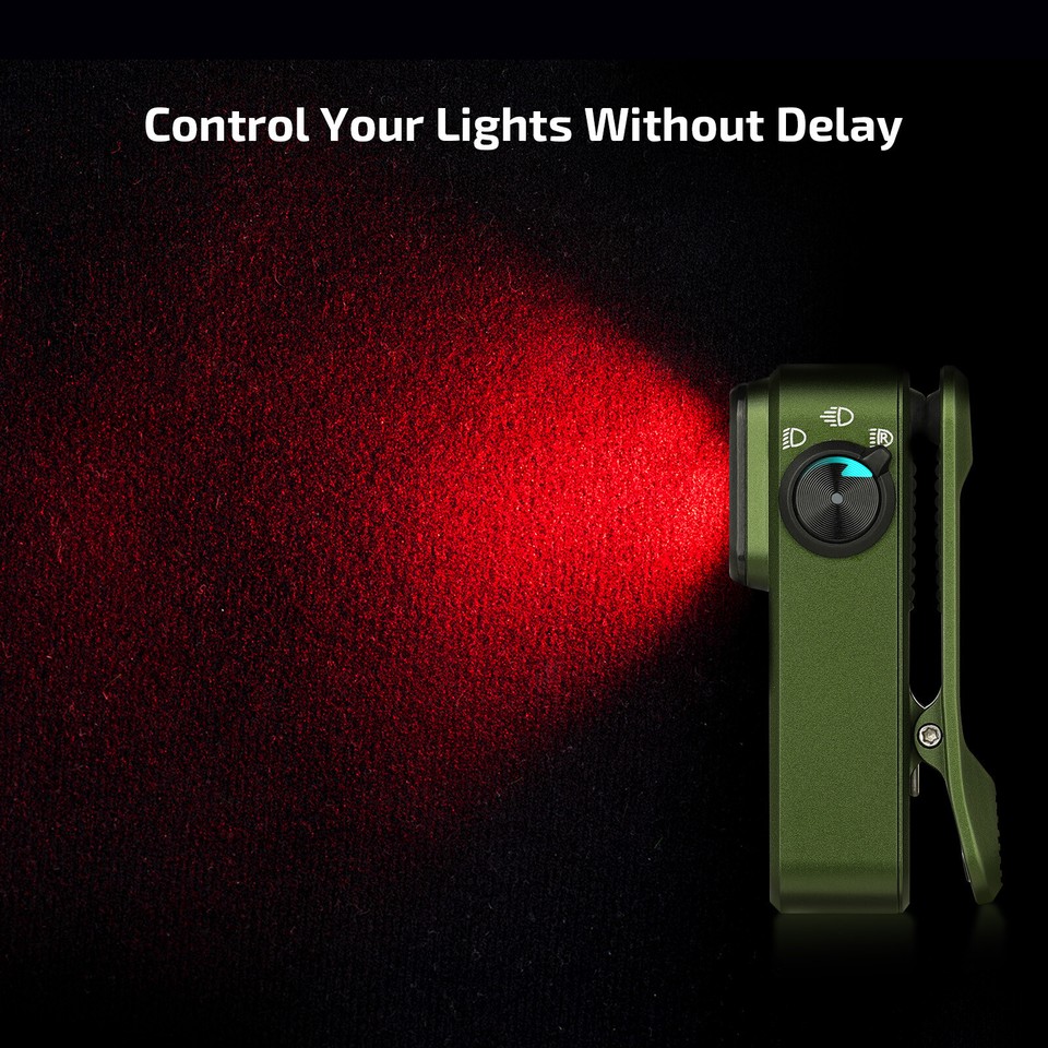 Olight Oclip Pro Clip on Flashlight Floodlight Spotlight & Red Light ...