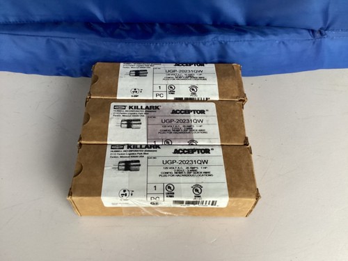 Killark UGP-20231QW 20amp 125v 2p 3wire NEMA 520P explosion proof plug ...