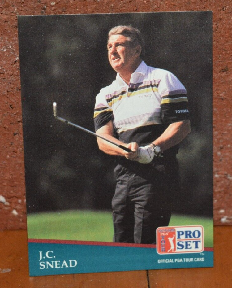 GREAT LOOKING PICTURE ON PRO SET GOLF TRADING CARD J.C. SNEAD | eBay