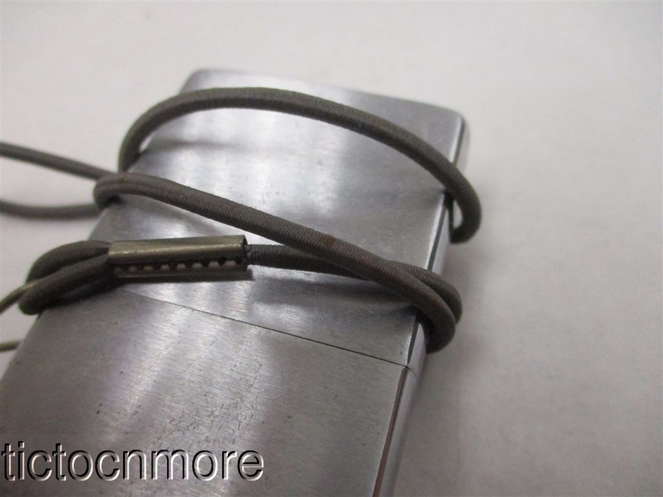 VINTAGE ORIGINAL ZIPPO LOSSPROOF LIGHTER LANYARD LOOP d. 1961 BRUSHED ...