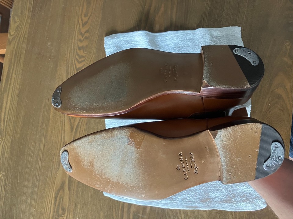 Carmina Chelsea Boots Tan Boxcalf 80216 Rain Size 8 UK (9US) | eBay