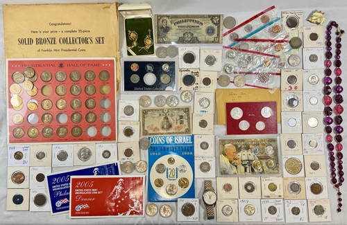 *Estate of Eric Shawn* Junk Drawer Lot Silver Coins Jewelry Random ...