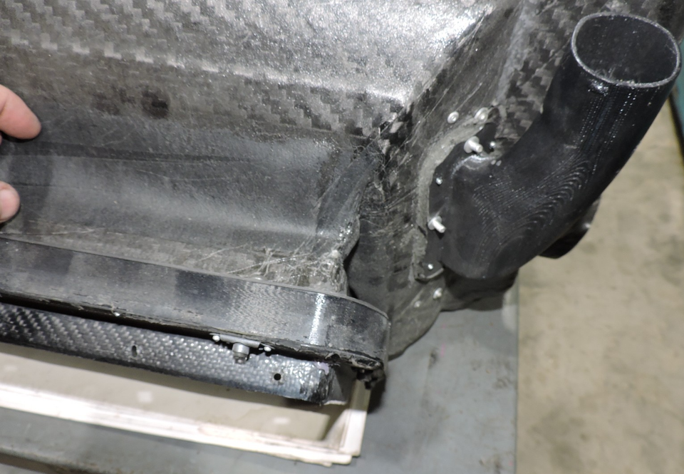 Fibreworks Radiator cradle & flex ducting 14" x 30" complete Nascar ...