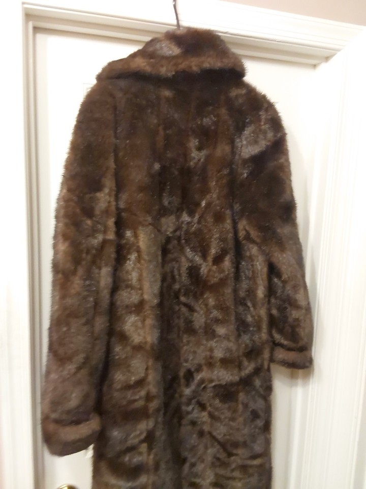 Fabulous Faux Fur Sable Coat Silk & Sable - 48" Long | eBay