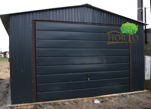 4x5,5 Schuppen Blechgarage Fertiggarage Metallgarage Lagerhalle GARAGE ...