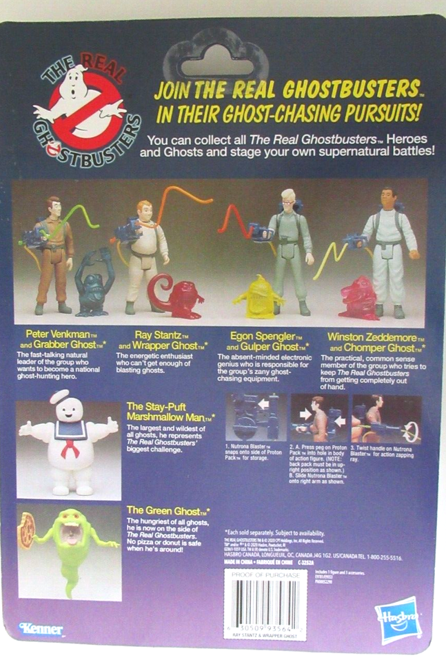 Ghost Buster Action Figure Ray Stanz Wrapper Ghost NOS | eBay