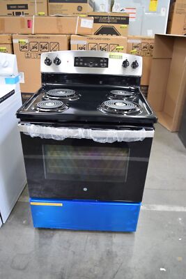 GE JB256RTSS 30" Stainless 4 Coil Element Electric Range NOB #143951 | eBay