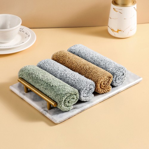 Bamboo Charcoal Fiber Cleaning Cloth Water Absorption Washing Kitchen ...