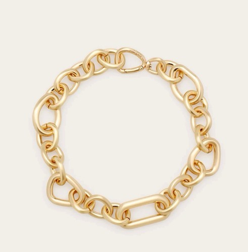 Brand New Cult Gaia Jewelry Reyes Gold Brass Chain Link Necklace | eBay