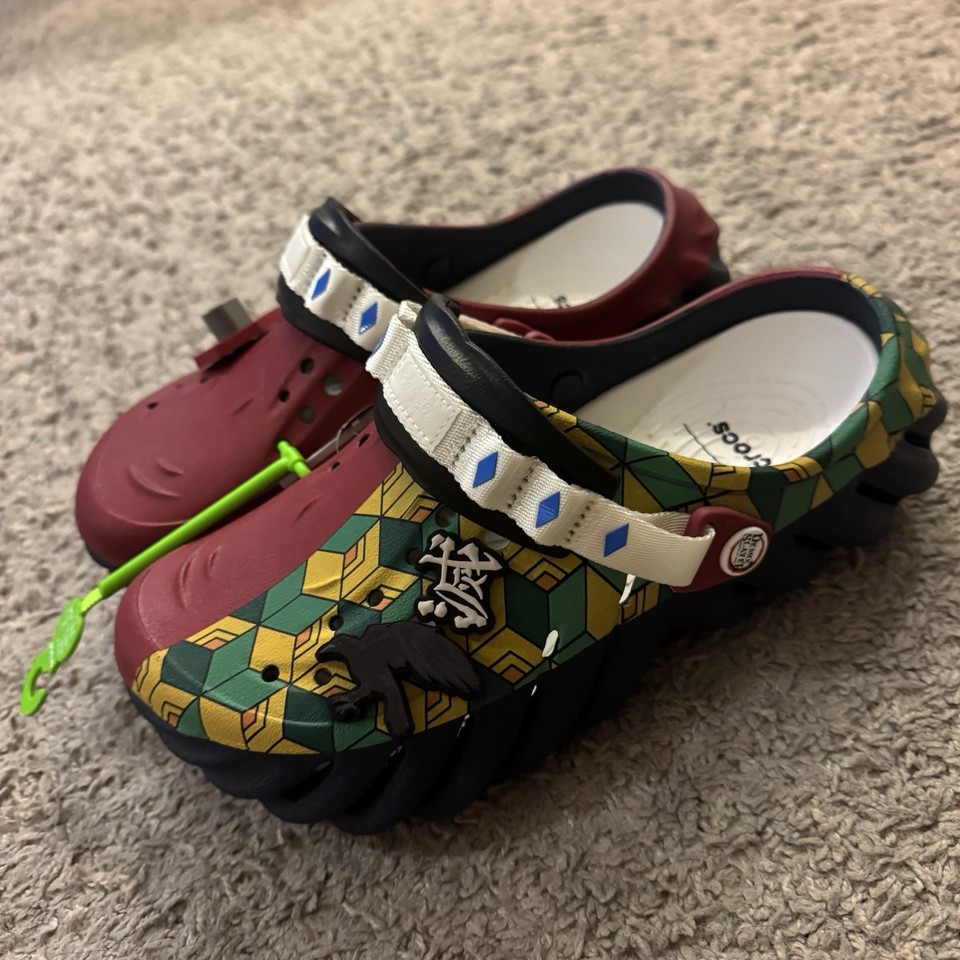 Unisex Crocs x Demon Slayer Giyu Echo Clogs Sandals Shoes (Men’s 6 ...