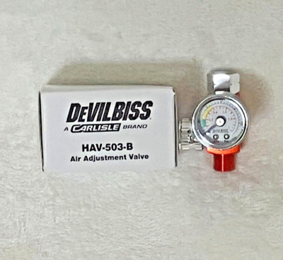 DEVILBISS HAV-503-B Air Adjustment Valve Gauge Spray Gun | 1/4in. | Single Item | Japan ...