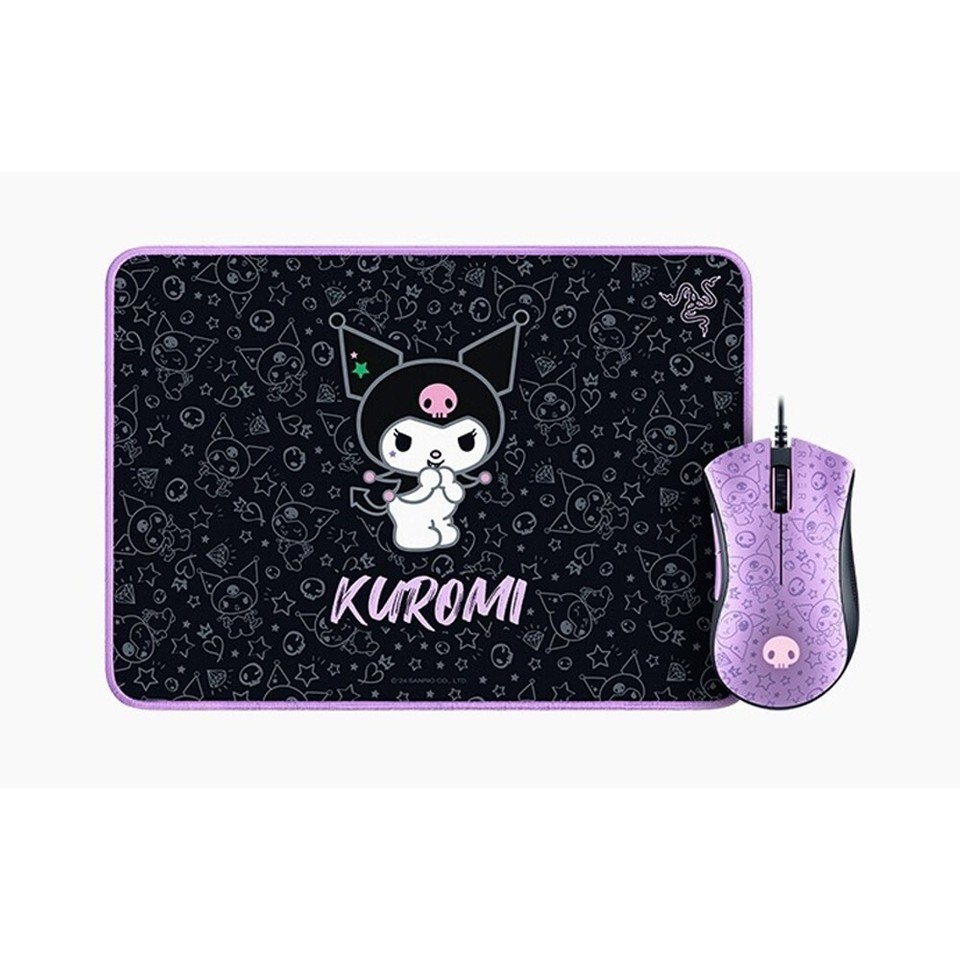 Razer x Sanrio Kuromi DeathAdder Gaming Mouse and Mechanical Keyboard ...