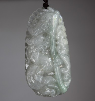 Dragons - Jade Jadeite Dragon Pendant Necklace