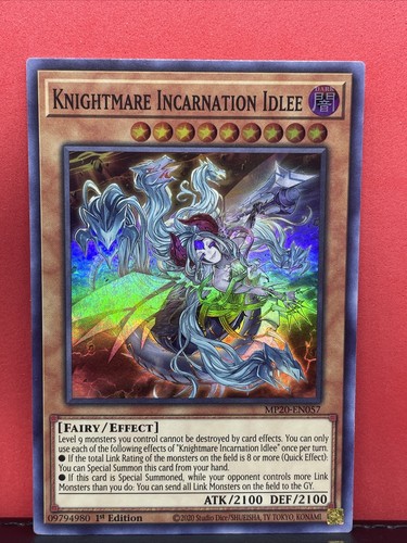 Knightmare Incarnation Idlee MP20-EN057 - Super Rare - Yugioh 1st ...