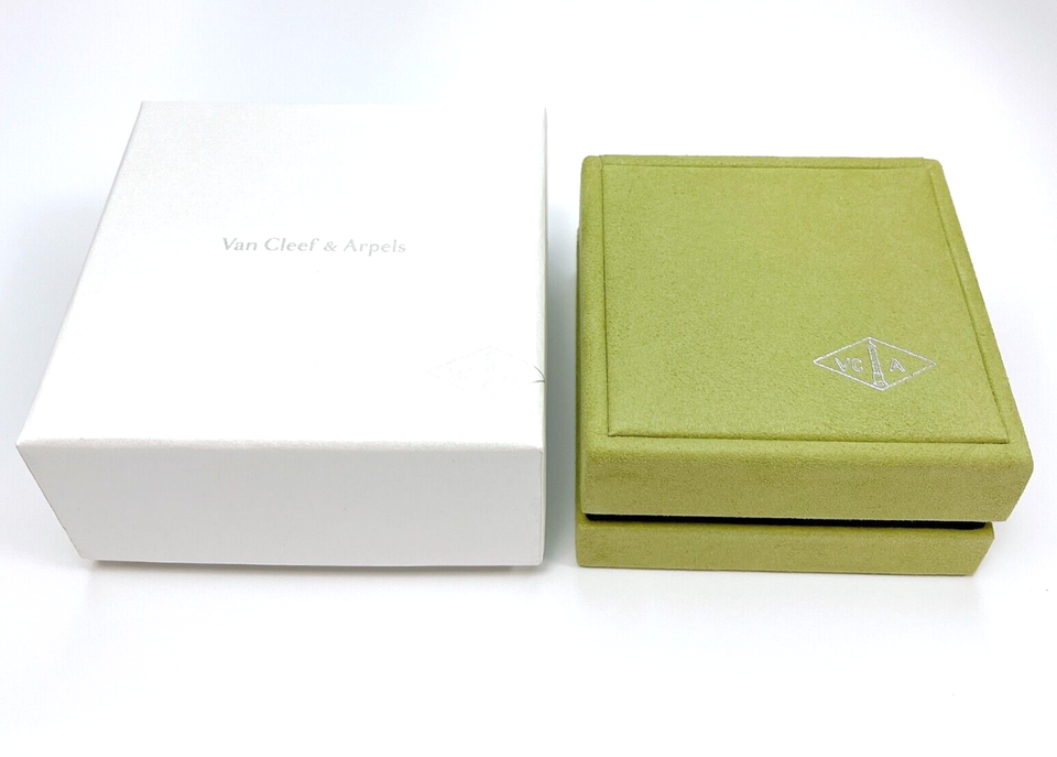 Van cleef & Arpels Medium Necklace case Travel pouch Jewelry Gift box ...