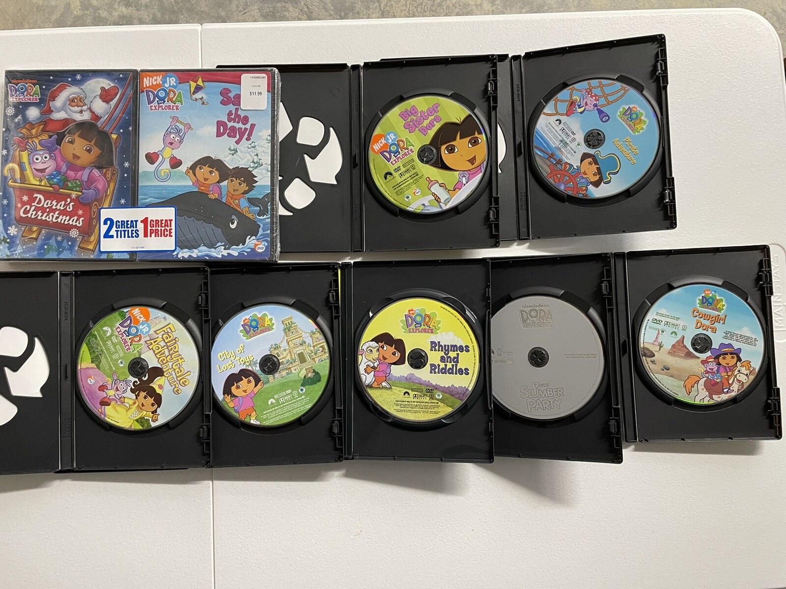 Dora The Explorer Lot of 9 DVDs - Nickelodeon Nick Jr - 2 Unopened | eBay
