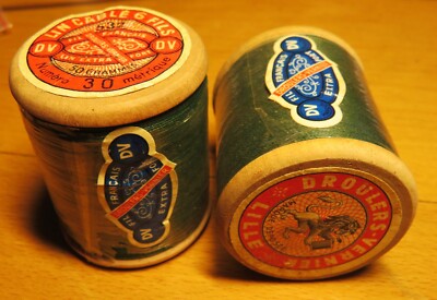 BOBINE FIL de LIN CÂBLE 6 FILS N°30 coloris vert N°532 DROULERS VERNIER ...