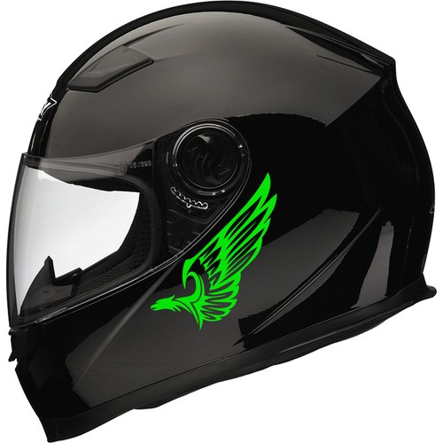 2x Eagles Wings Decal Sticker For Helmet Motorbike Quad Mountain Bike ...