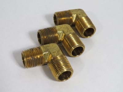 Fairview 99-C Forged Brass L Fitting 3/8" Male NPT Lot of 3 USED | eBay