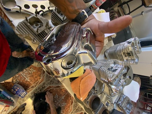 RevTech for harley davidson used chrome 6 speed transmission end cover ...