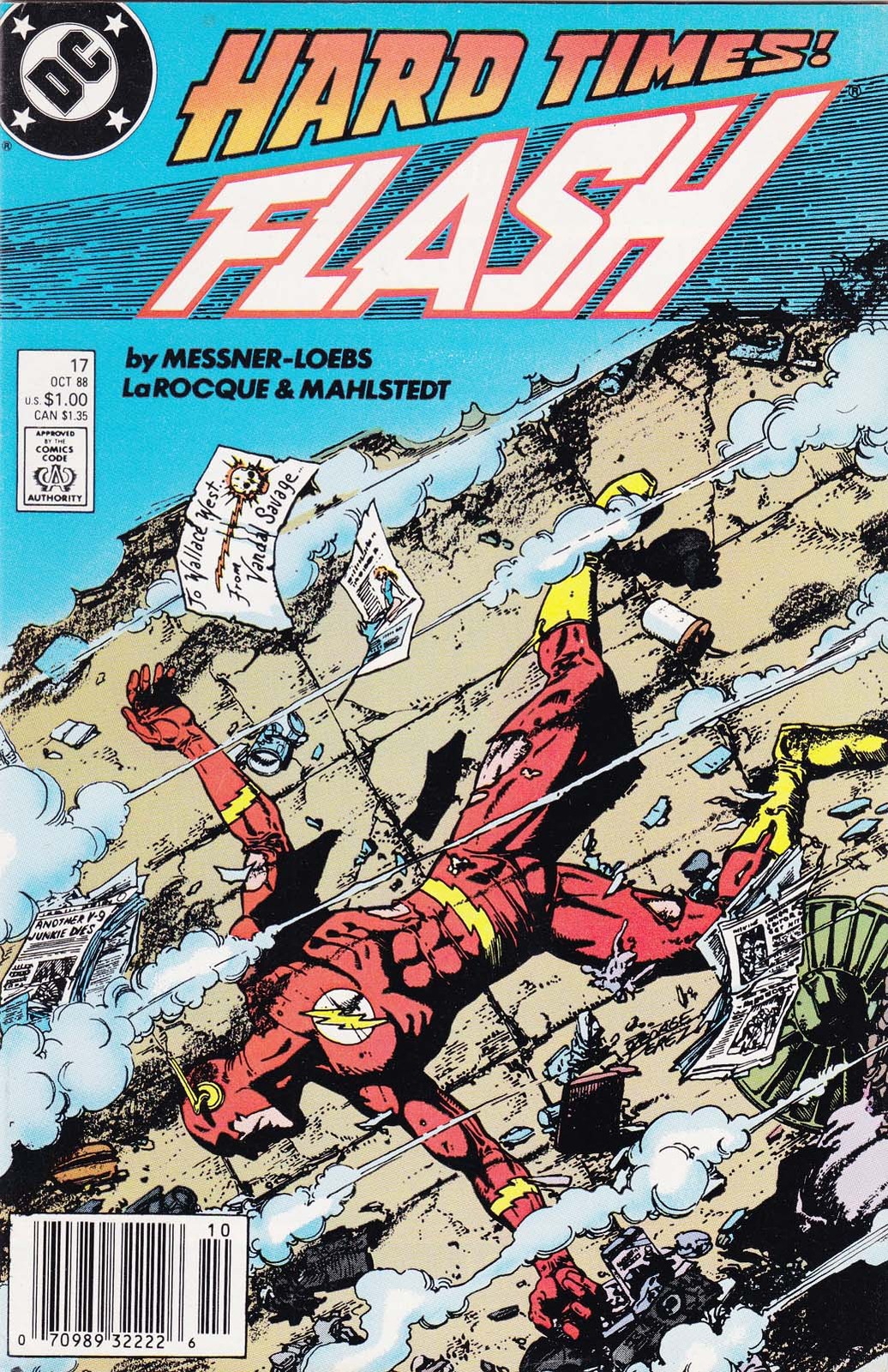 Flash (2nd Series) #17 (Newsstand) FN; DC | William Messner-Loebs ...