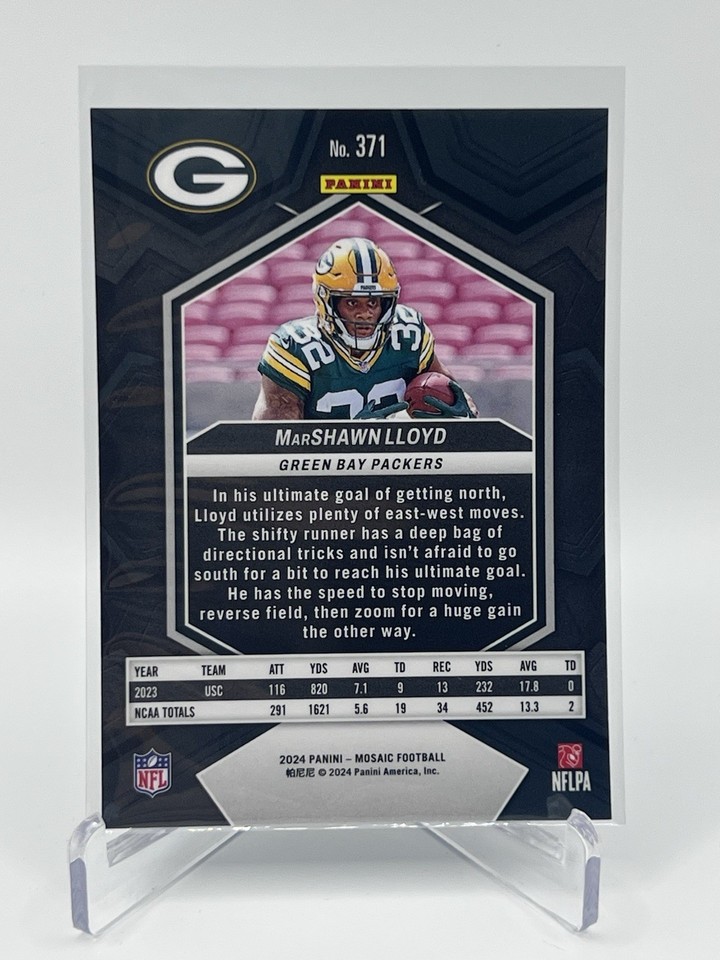 🔥 2024 Panini Mosaic #371 MarShawn Lloyd Rookie | eBay