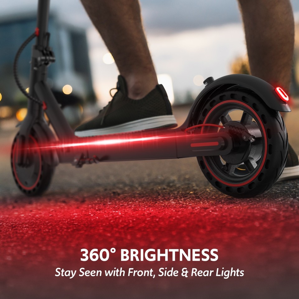 Electric Scooter Adults, Up to 21 MPH, Folding E-Scooter Built-in Side ...