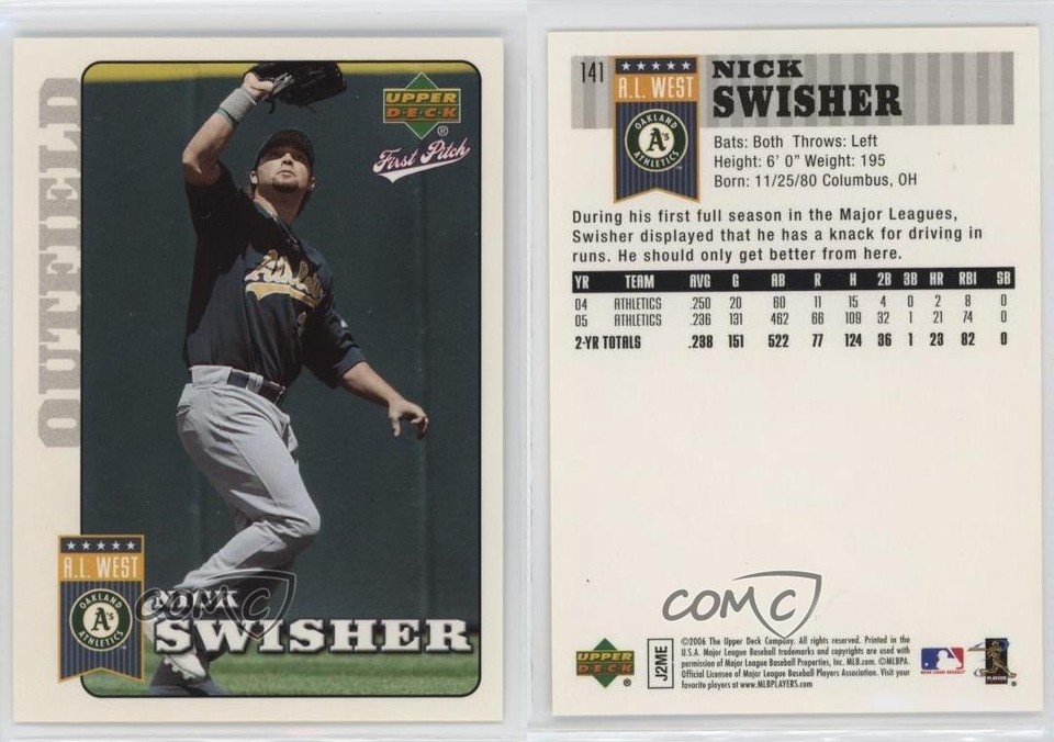 2006 Upper Deck First Pitch Nick Swisher #141 1l6c | eBay UK