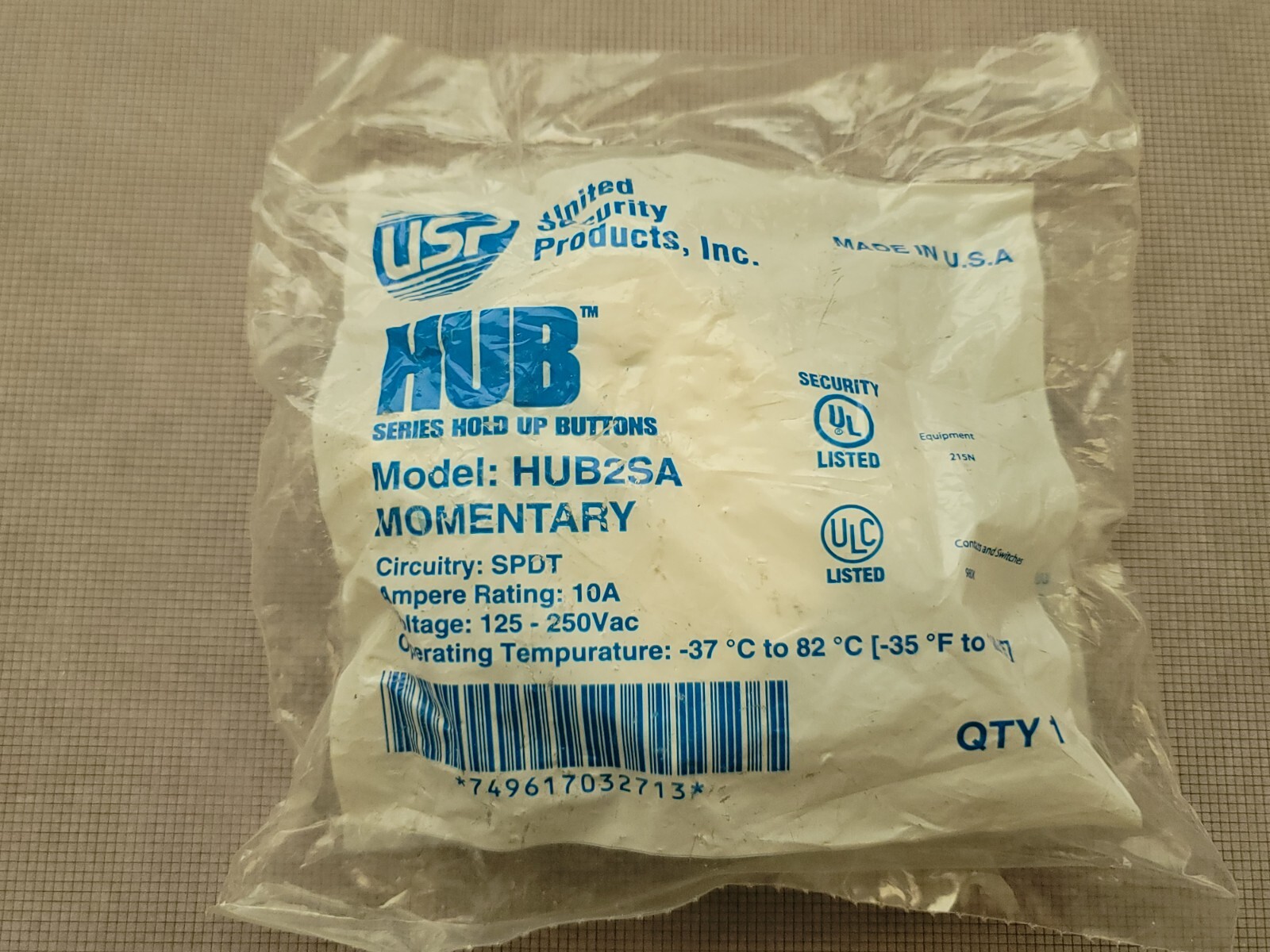 USP HUB2SA SPDT Hold Up Button Momentary Terminal for sale online | eBay
