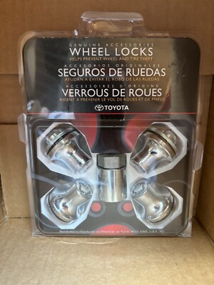 4 Toyota Wheel Locks Key 07 08 09 10 11 12 13 Tundra Sequoia 14x1.5 OEM ...
