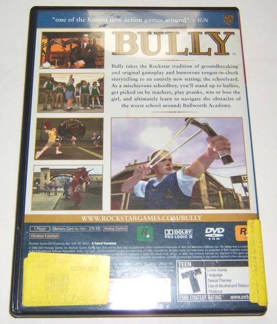PS2 BULLY Video Game Complete w/ Poster | eBay