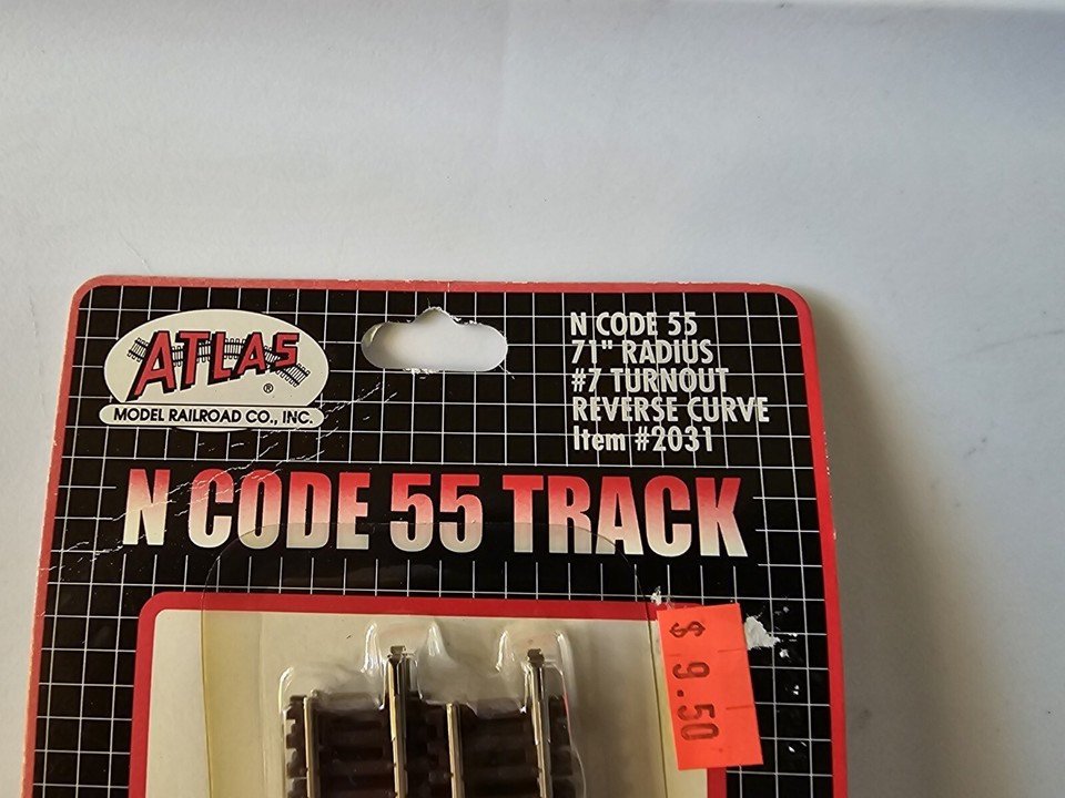 Atlas N #2031 Code 55 Track w/Nickel-Silver Rail & Brown Ties 71 ...