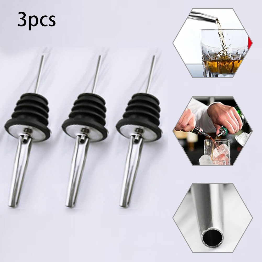 3PCS Bottle Pourer Liquor Pourer Dosing Pourer Oil Vinegar And Spirits ...