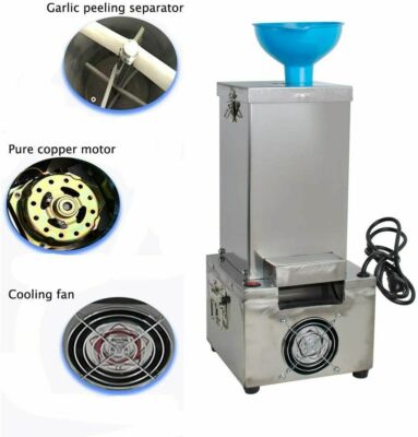 110V Electric Garlic Peeler Peeling Machine Peel Remover fr Household ...