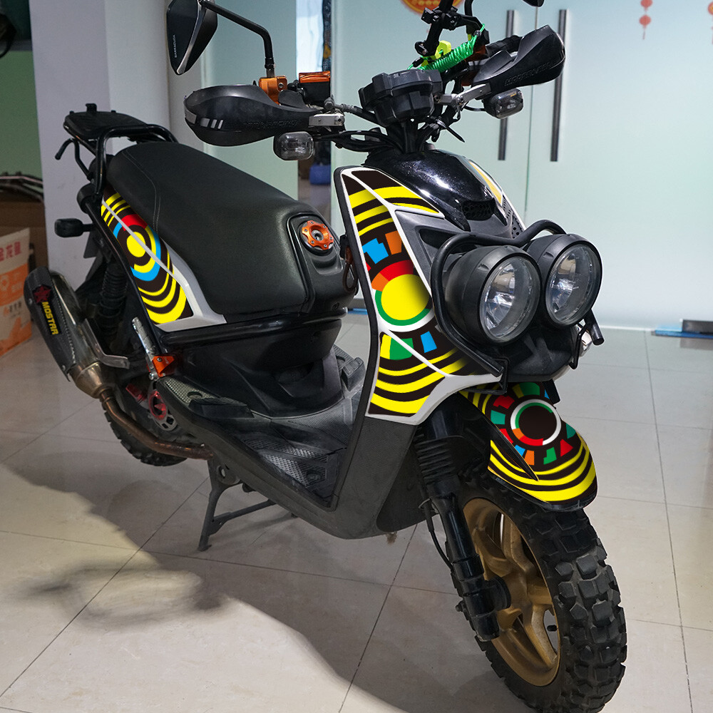 Durable 3D Team Graphics Decals Stickers Kits For Yamaha 125cc Zuma BWS ...