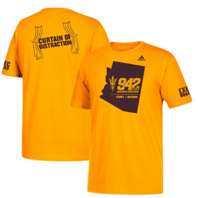 Arizona State Sun Devils NCAA "Curtain of Distraction" 942 Crew Gold T ...