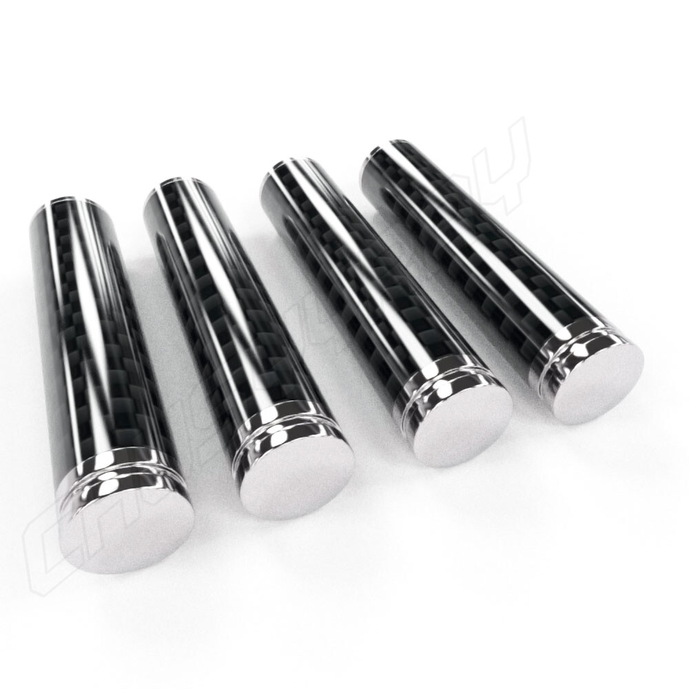 4x Car Door Lock Pin Knob Trim Ring for Mercedes Benz W205 W204 A C E ...